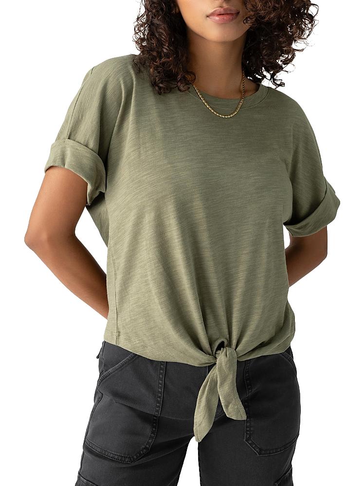 SANCTUARY Tie Front Tee